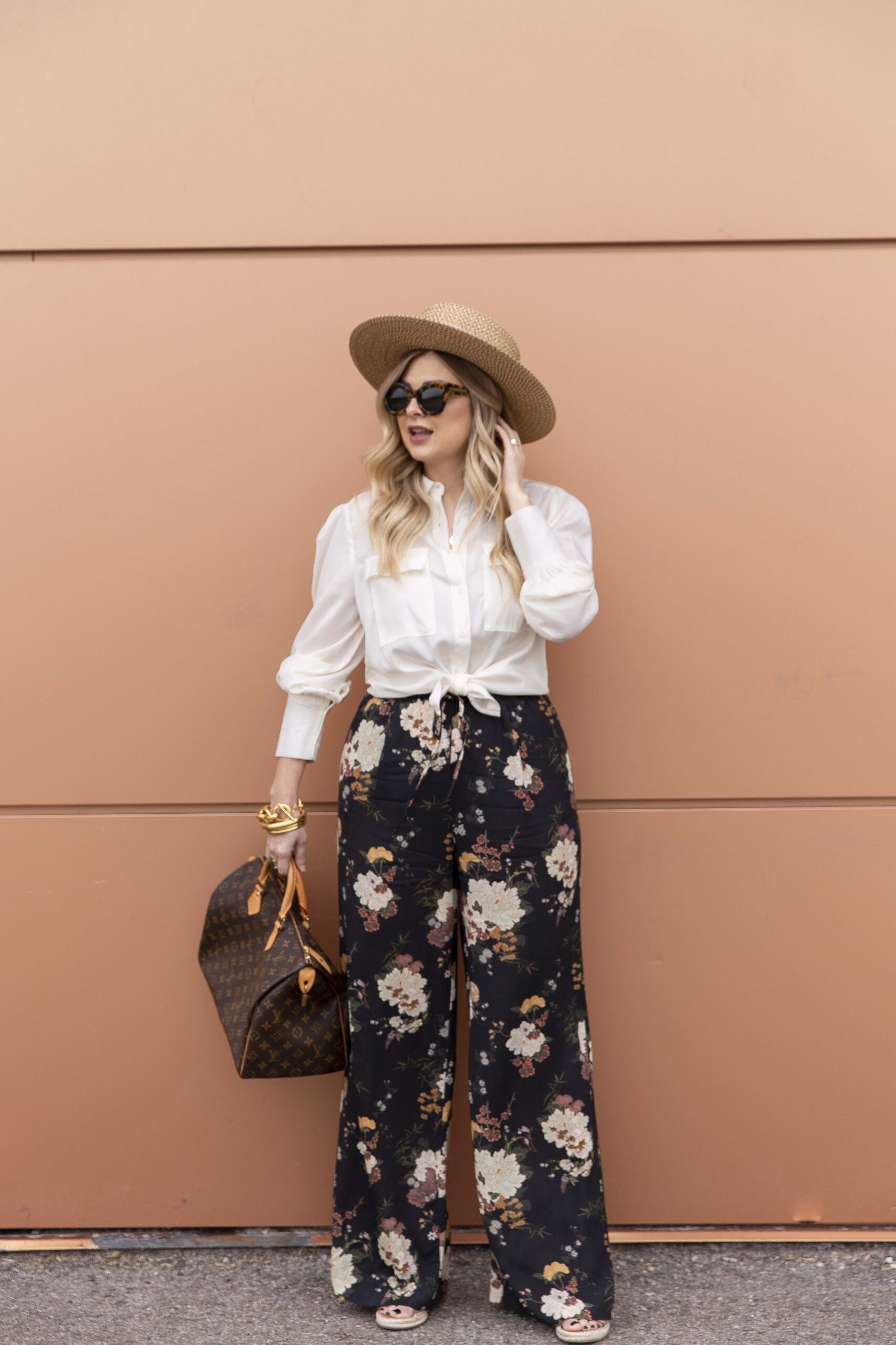 Floral Flowy Pants - Krystin Lee